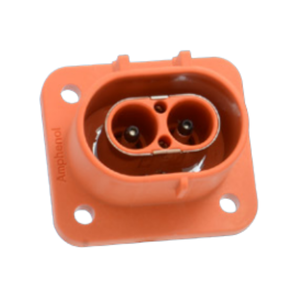 Amphenol ePower-Lite ELR2A03 2 way receptacle 6mm, key A bulkhead - Or ...